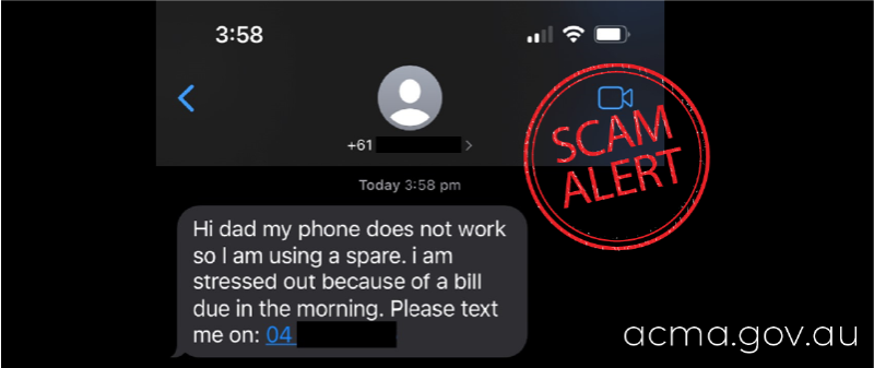 Scam alert – Re-emergence of ‘Hi mum’ scam | ACMA