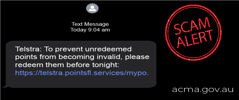 Watch out for loyalty points scams | ACMA